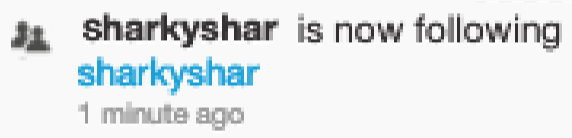 How to follow yourself – Sharkyshar